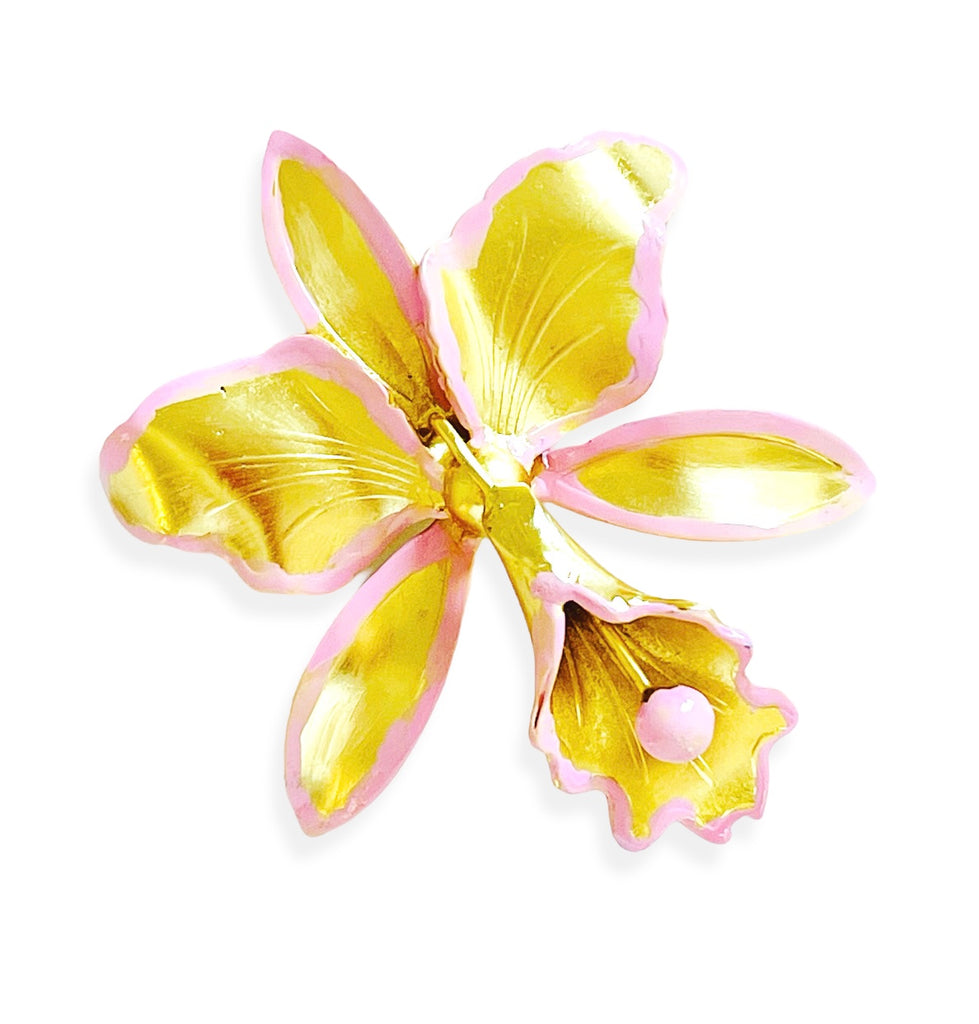 CATTLEYA Orchid in BLUSH Pin/Brooch Pendant Necklace Pendant Option ...